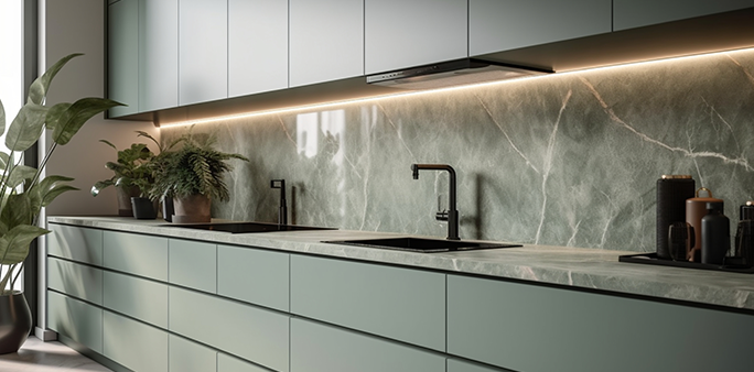 Splashbacks Installation - Glass Work London